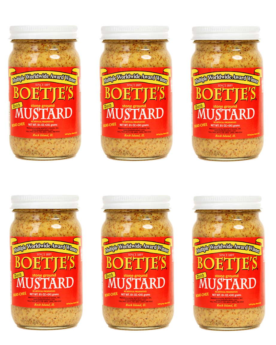 6-pack Boetje’s Stone Ground Mustard – Boetje Foods Inc.